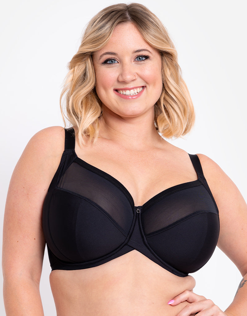 Curvy Kate Wonderfully Full Cup Side Support Bra 2 Pack Black And Latt