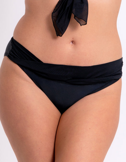 Curvy Kate Wrapsody Black Bandeau Bikini Top Curvy Kate Uk
