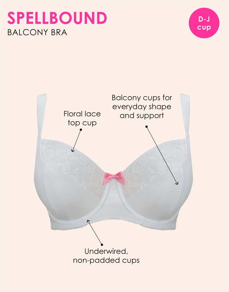 Curvy Kate Spellbound Balcony Bra White – Curvy Kate UK