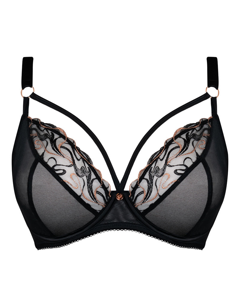 Scantilly Fascinate Plunge Bra Black – Curvy Kate UK