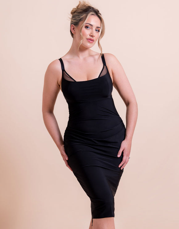 Scantilly Mirage Wired Plunge Slip Dress Black – Curvy Kate UK